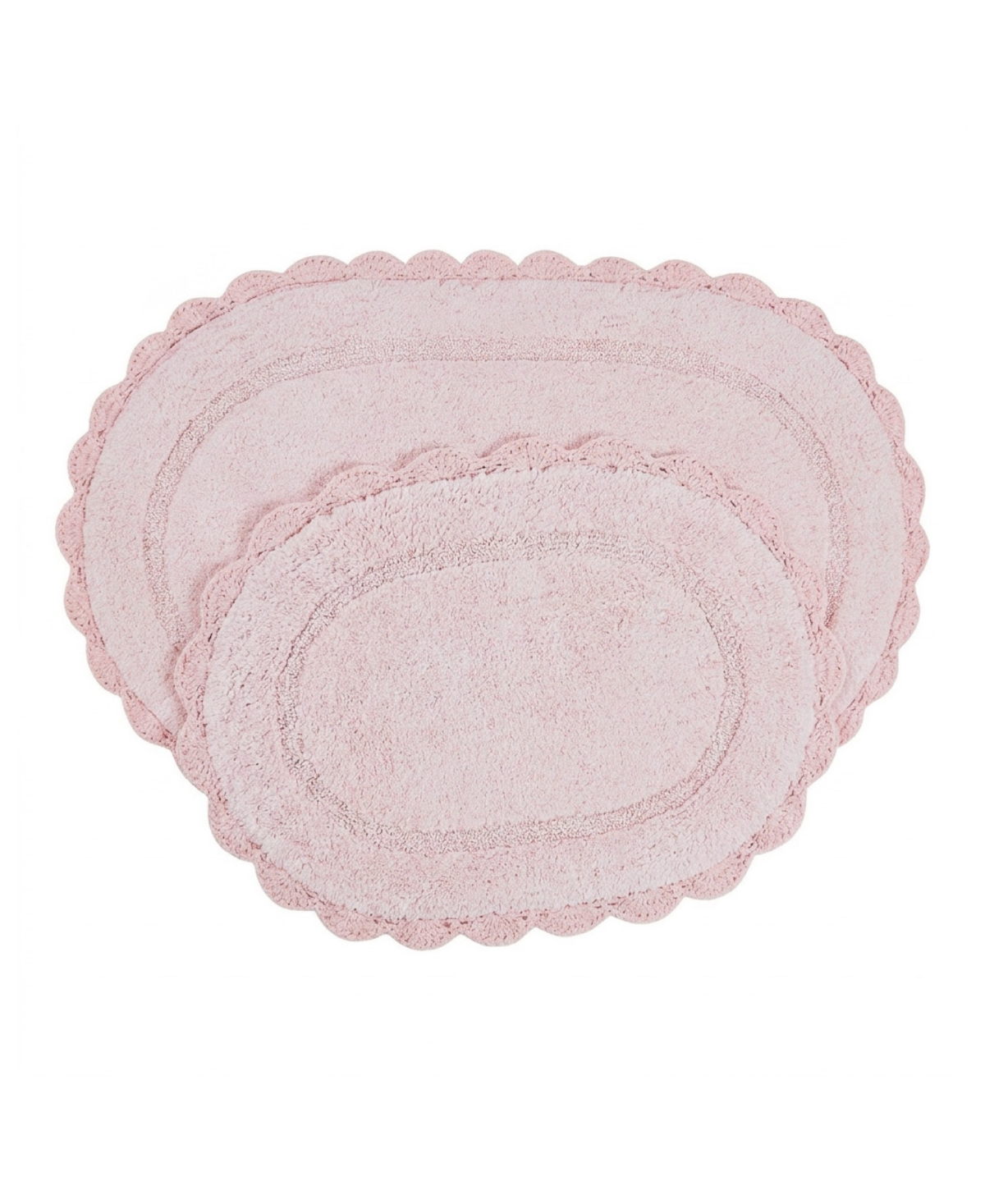 Click here for Laura Ashley Eloise Crochet Oval 2-Piece Bath Mat... prices