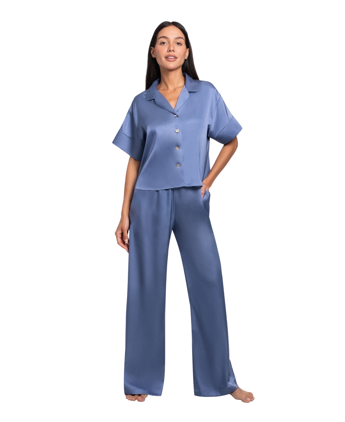 Click here for Midnight Bakery Womens Printed Top and Pajama Pant... prices