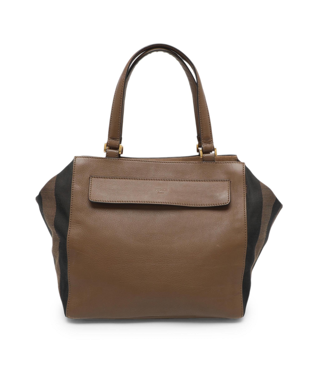 Click here for Pre-Owned Fend womens Canvas Satchel - Brown prices