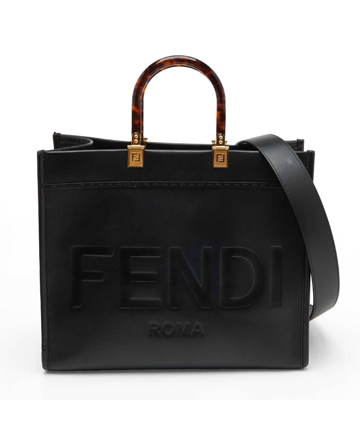 Click here for Pre-Owned Fendi Womens Leather Tote Bag - Black prices