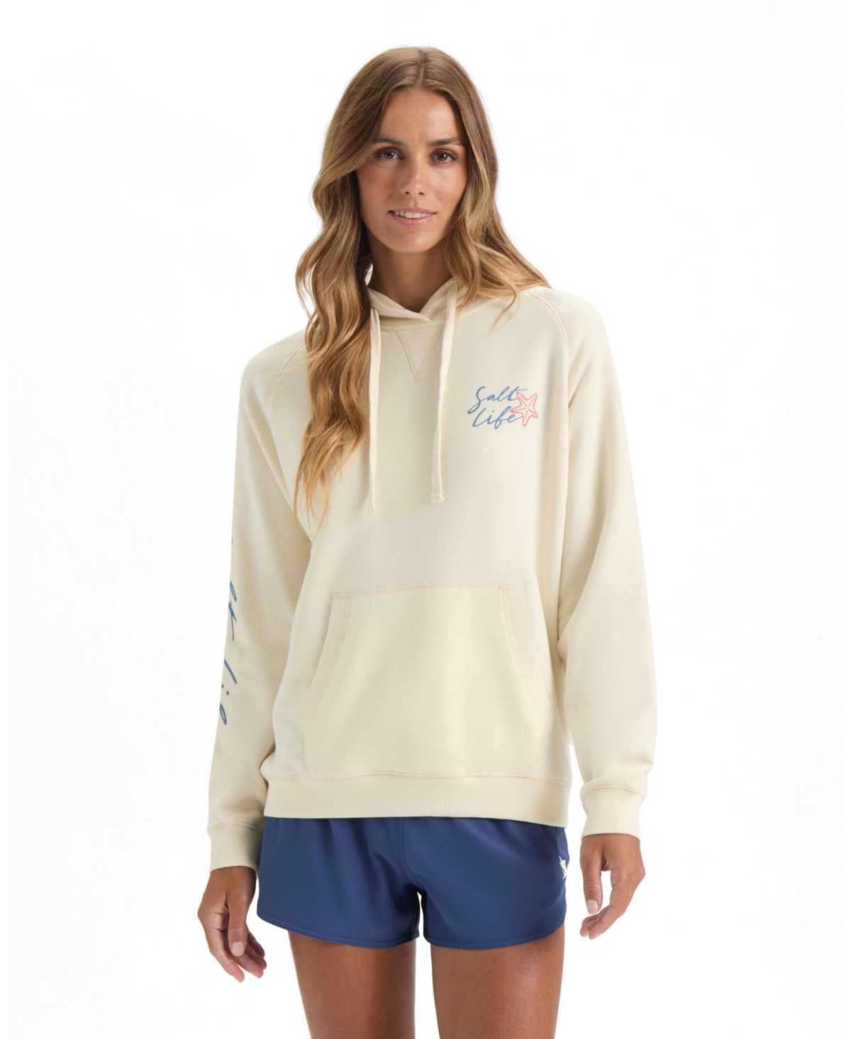 Click here for Salt Life Womens Crab Bay Relaxed-Fit Kangaroo-Poc... prices