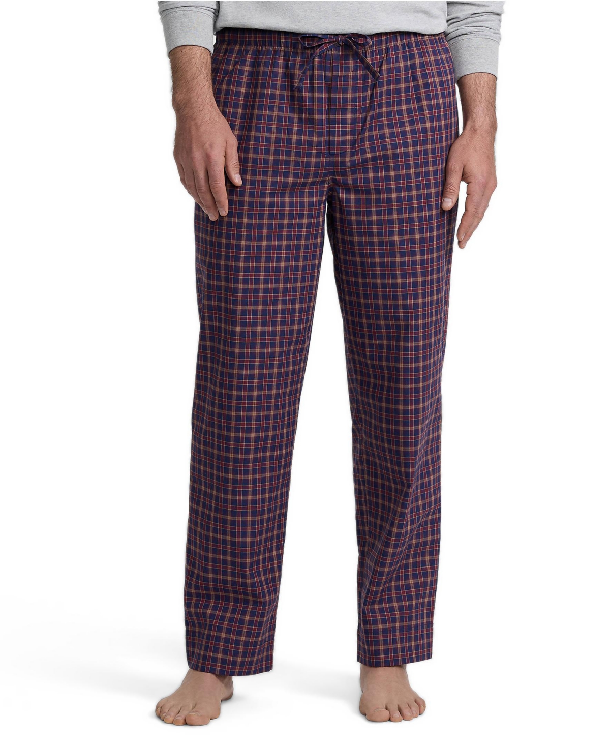 Click here for Lands End Mens Essential Pajama Pant - Rich burgun... prices
