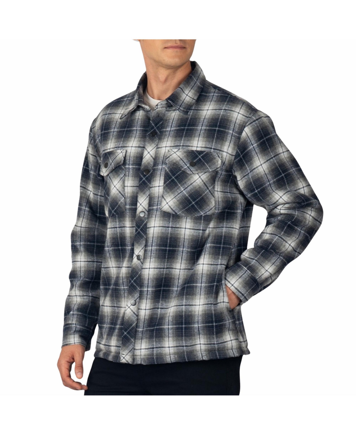 Click here for Alpine Swiss Mens Henry Quilted Flannel Shirt Heav... prices