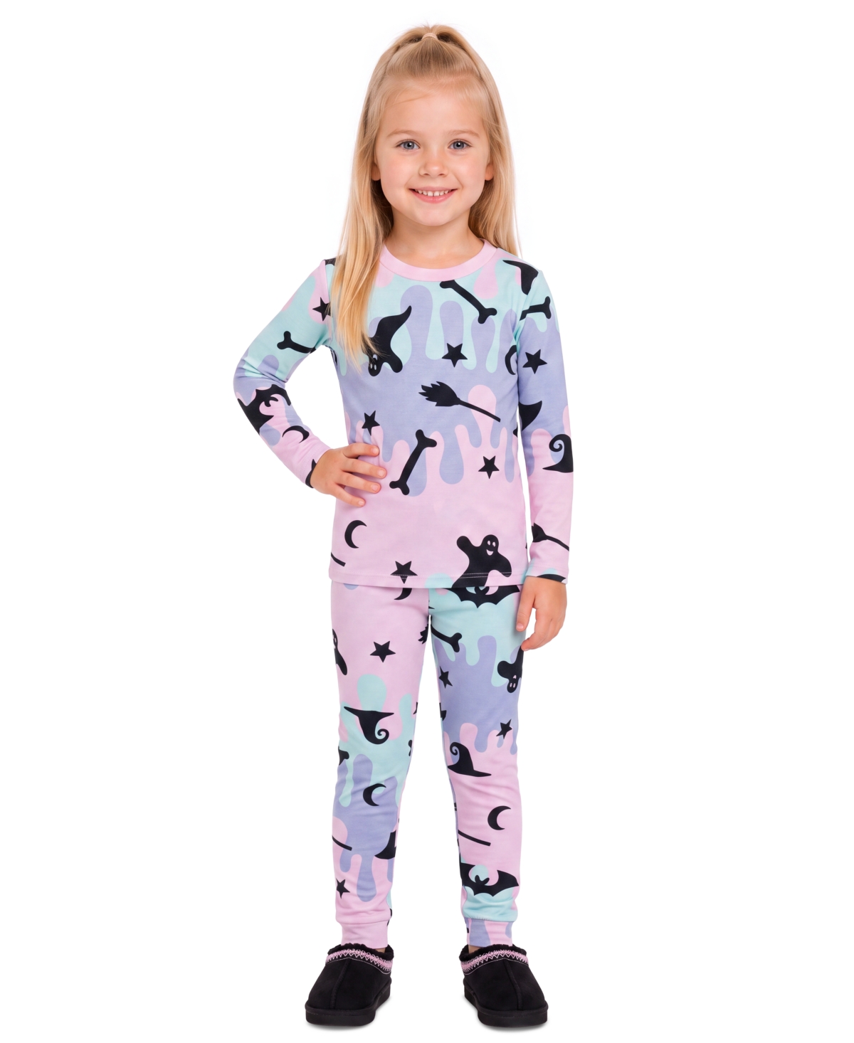 Click here for Andy & Evan Toddler Girls 2T-4T Pumpkin Print Paja... prices