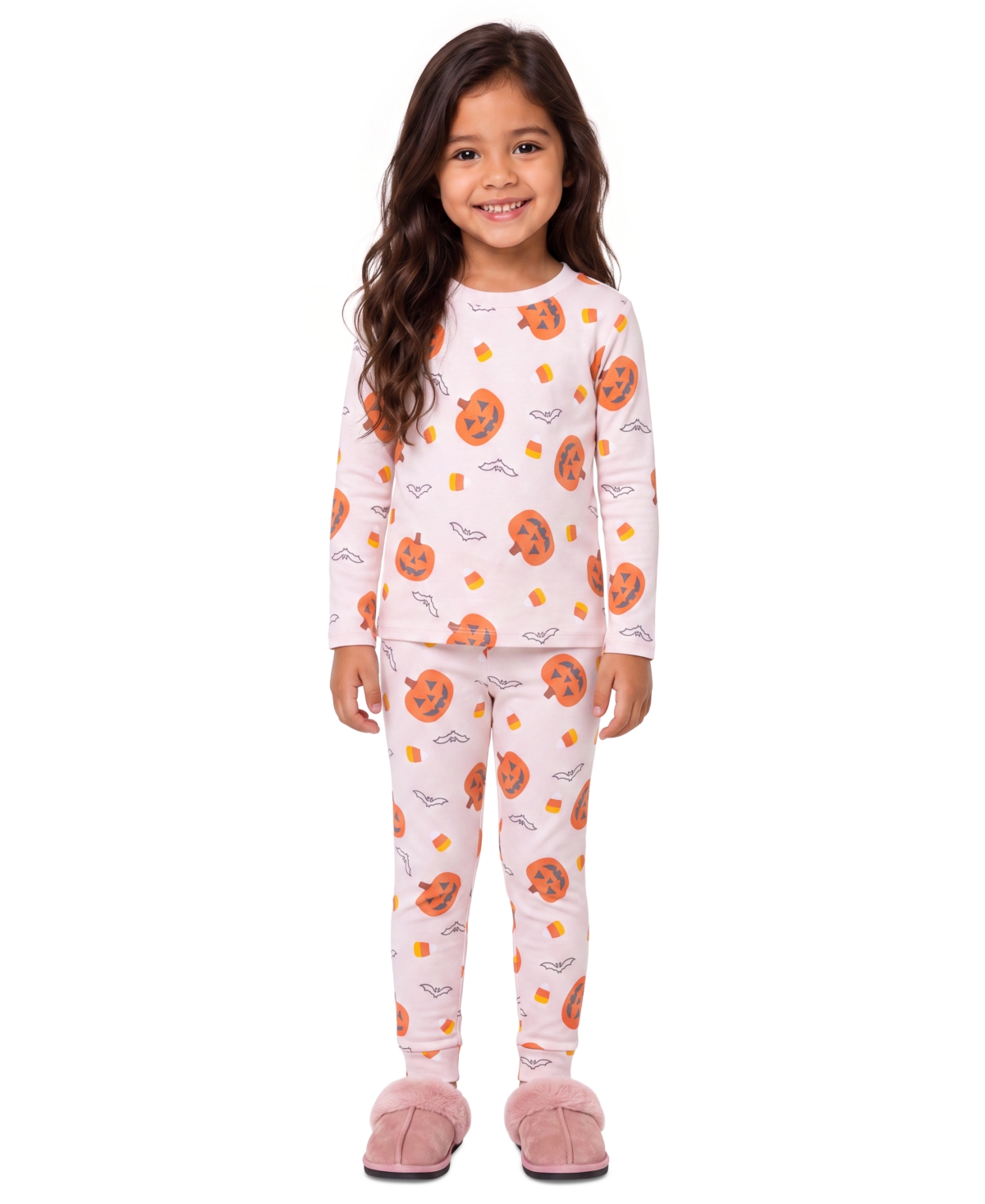 Click here for Andy & Evan Toddler Girls 2T-4T Pumpkin Print Paja... prices