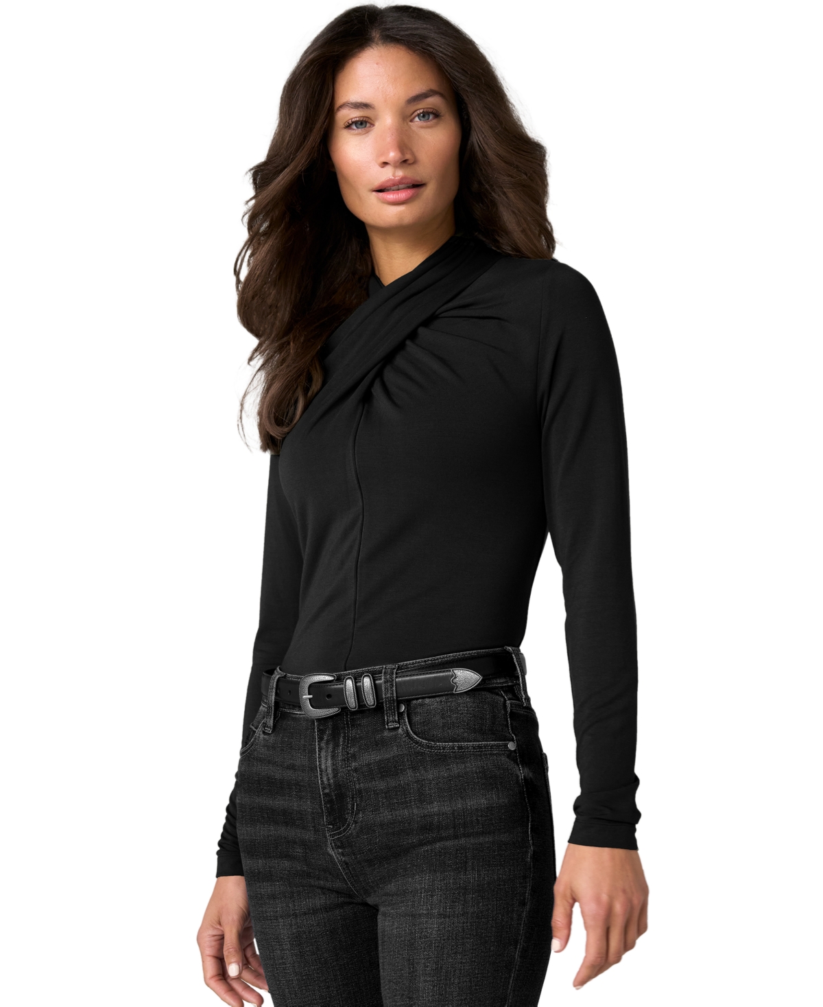 Click here for Liverpool Los Angeles Womens Jersey-Knit Wrap-Neck... prices