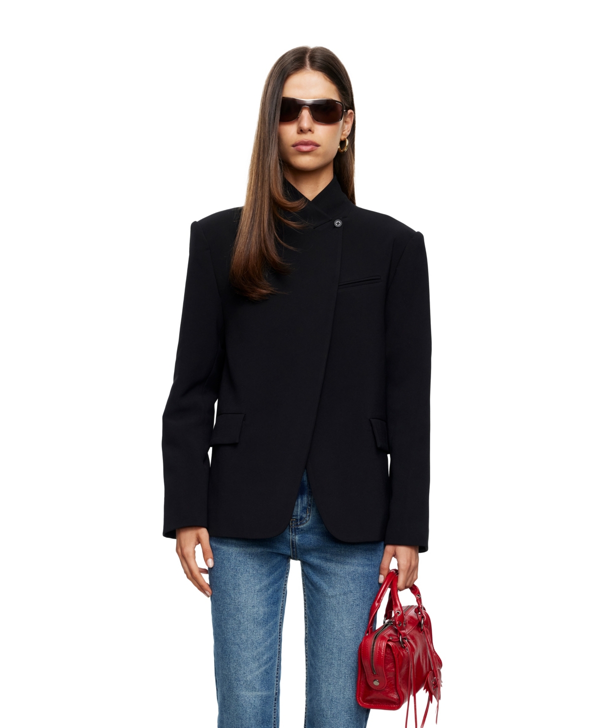 Click here for Lioness Womens Trophy Club Mock Neck Blazer - Nior prices