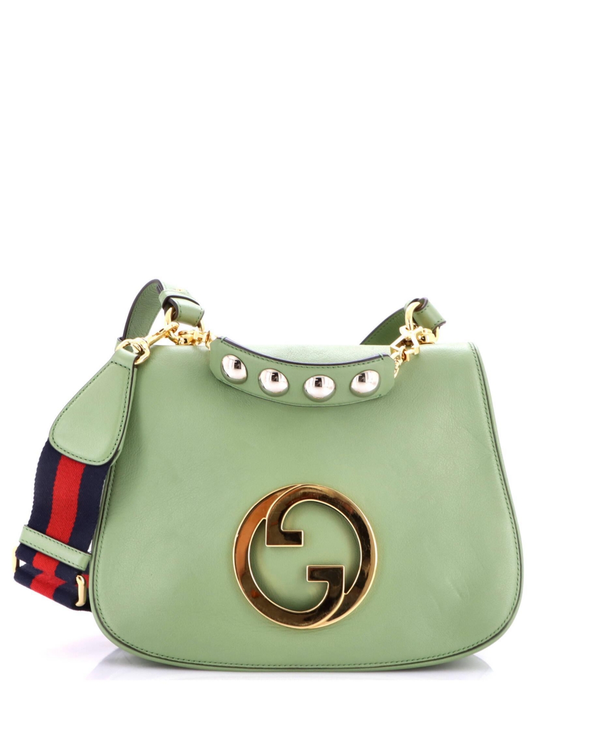 Click here for Pre-Owned Gucci Medium Web Blondie Shoulder Flap B... prices