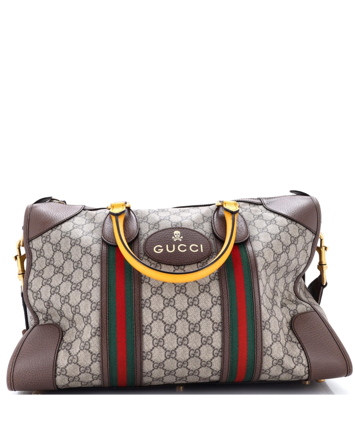 Click here for Pre-Owned Gucci Medium Neo Vintage Web Duffle Bag... prices