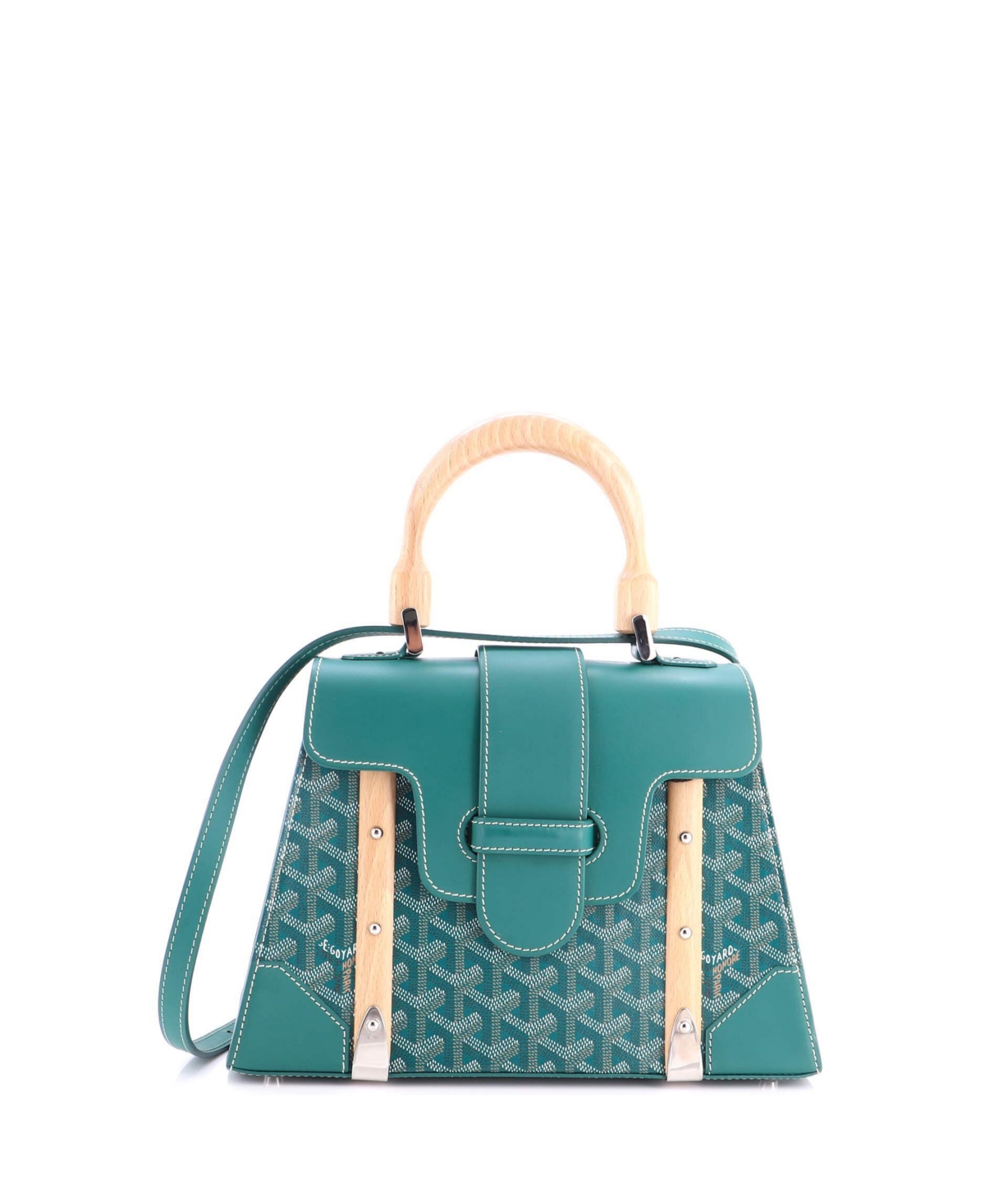 Click here for Pre-Owned Goyard Pm Saigon Top Handle Bag Coated C... prices
