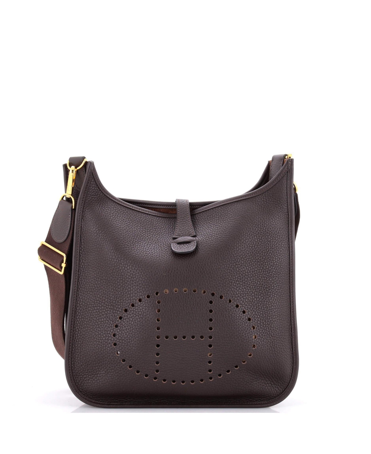 Click here for Pre-Owned Hermes Pm Evelyne Bag Gen Iii Clemence -... prices