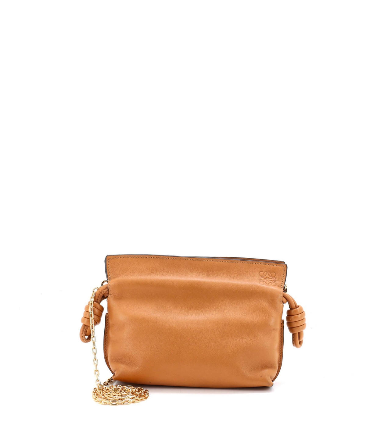 Click here for Pre-Owned Loewe Nano Flamenco Knot Chain Clutch Le... prices