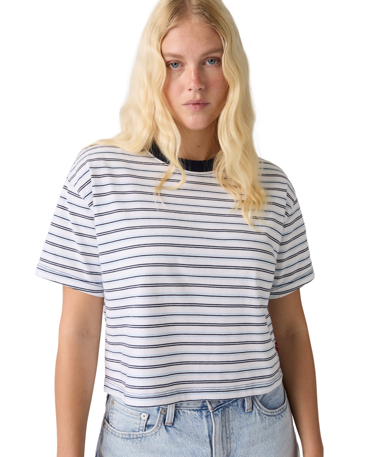 Click here for Levis Womens Crewneck Cropped T-Shirt - Capricorn... prices