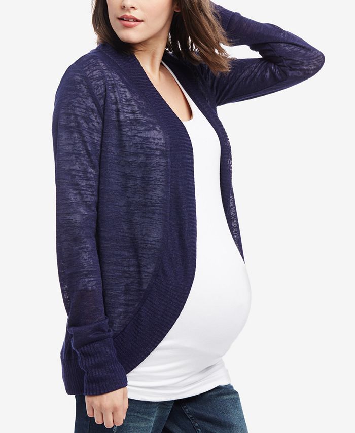 Motherhood Maternity Open-Front Cardigan - Macy's