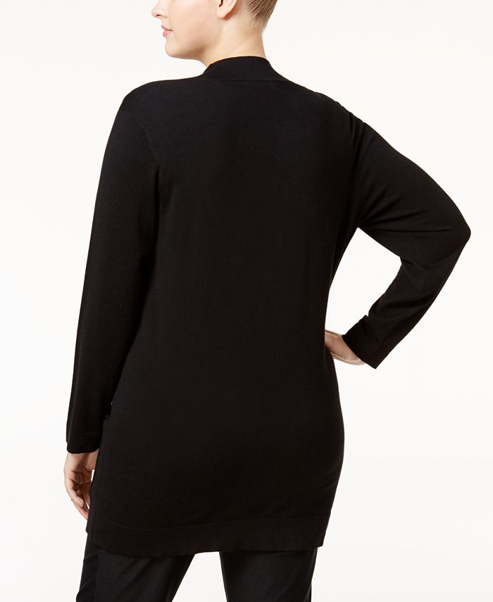 Calvin Klein Plus Size Open-Front Cardigan - Macy's