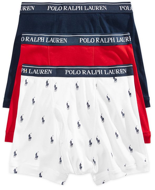 Polo Ralph Lauren Men's Underwear, Boxer Briefs 3 Pack & Reviews ...