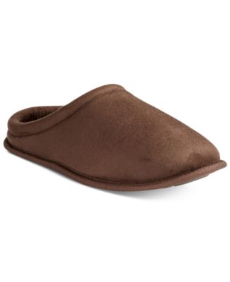 Club Room Men's Faux Suede Memory Foam Clog Slippers, Created for Macy ...