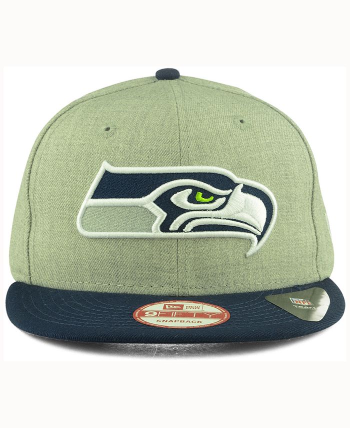 New Era Seattle Seahawks Heather 2 Tone 9FIFTY Snapback Cap - Macy's