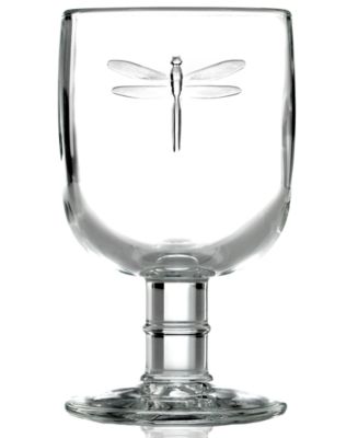 La Rochère Glassware, Set of 6 Dragonfly Goblets - Macy's