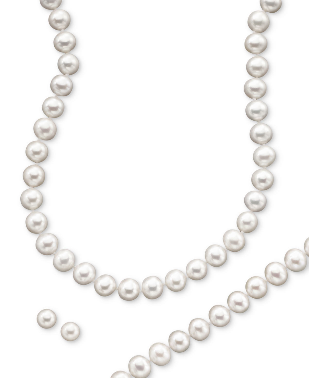 Click here for Cultured Freshwater Pearl Necklace (8-9mm)  Stud E... prices