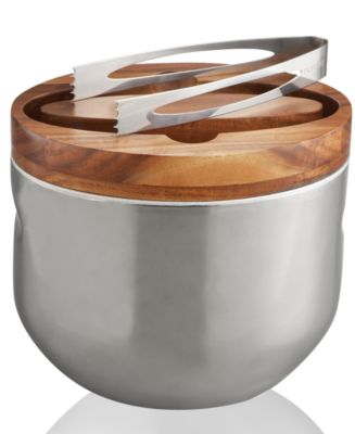 Nambe Mikko Ice Bucket with Tongs - Macy's