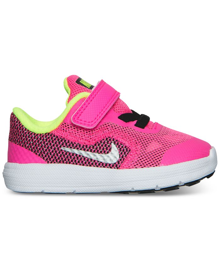 Nike Toddler Girls' Revolution 3 Running Sneakers from Finish Line - Macy's