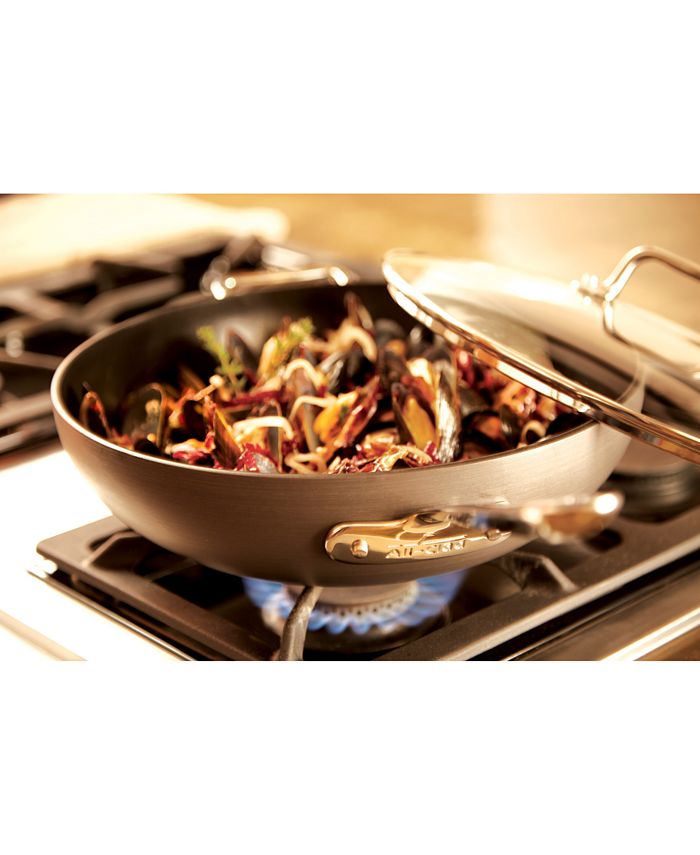 All-Clad Hard Anodized 12" Chefs Pan with Lid - Macy's