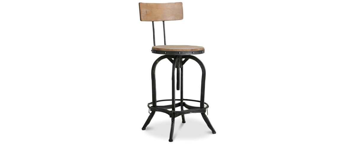 Click here for Kalber Naturally Antique Wood Bar Stool - Natural prices