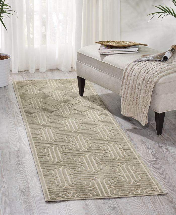 Kelly Ripa Home CLOSEOUT! Interlock KRH20 Light Grey 2'3'' x 8' Runner ...