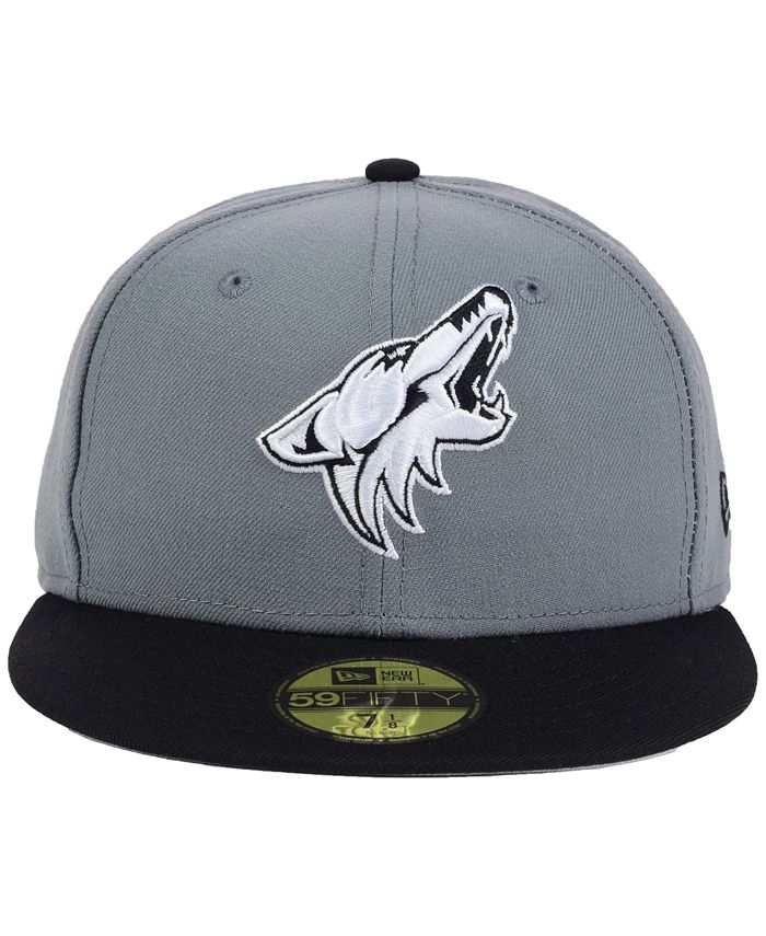 New Era Arizona Coyotes Gray Black 59FIFTY Cap - Macy's