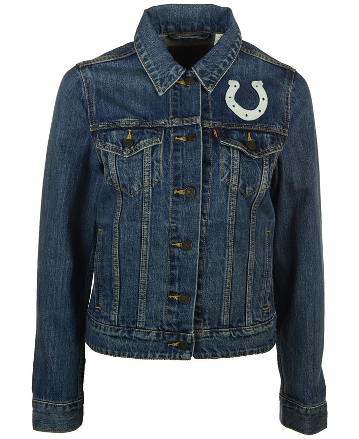 Levi's Women's Indianapolis Colts Denim Trucker Jacket - Macy's