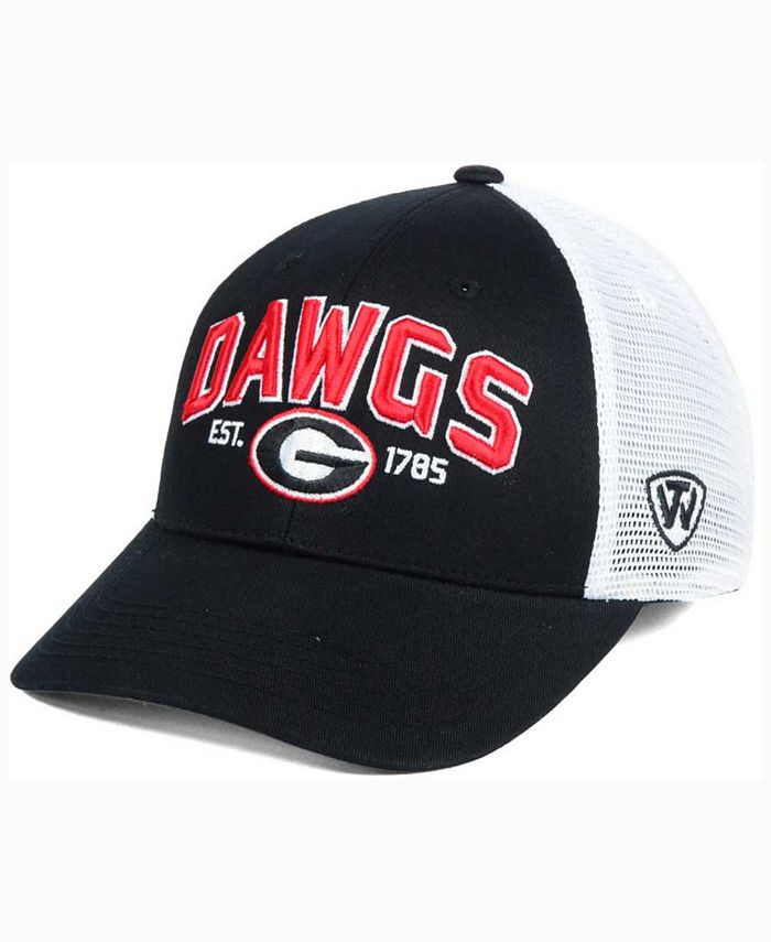 Top of the World Georgia Bulldogs Black Mesh Teamwork Snapback Cap - Macy's