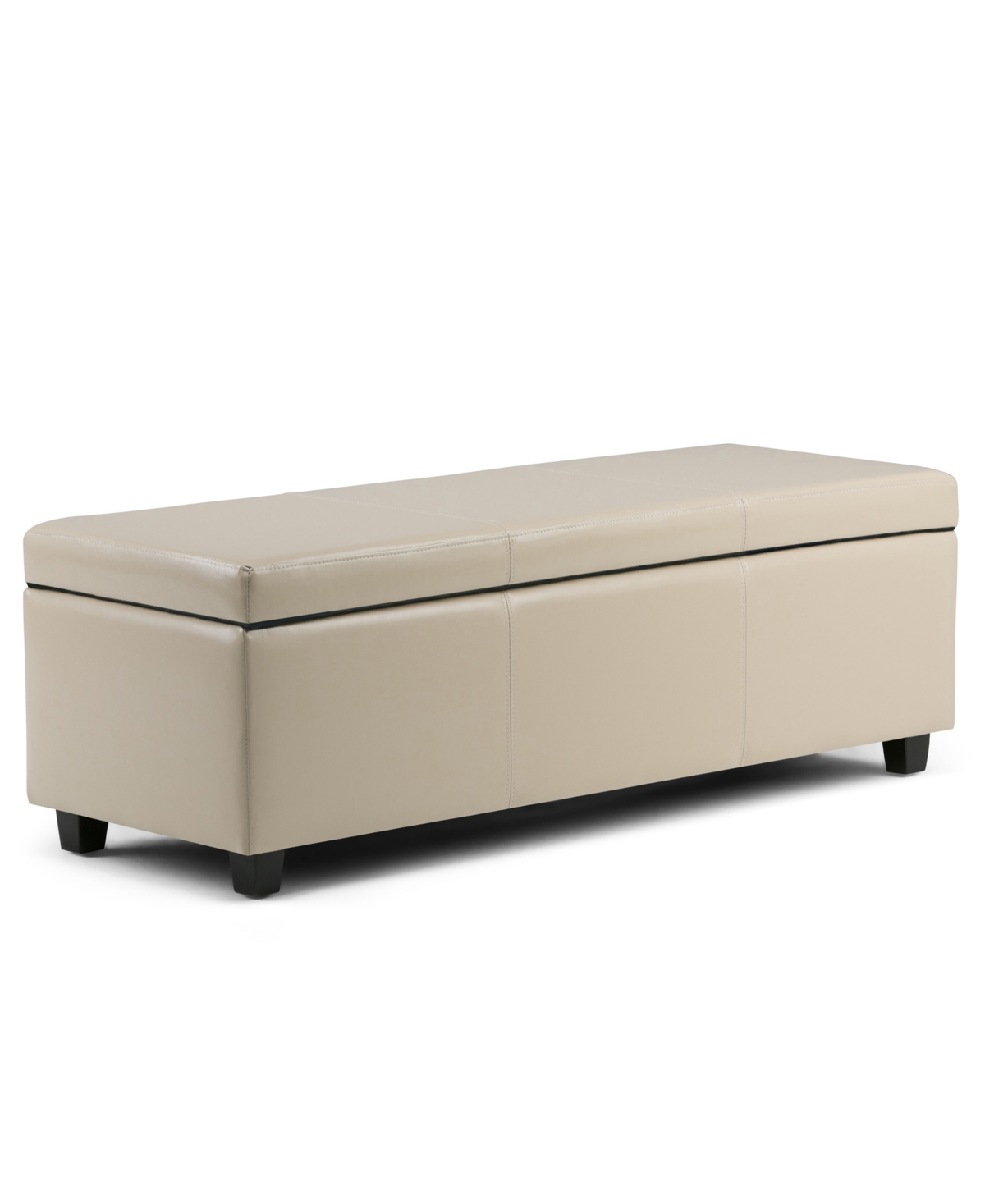 Click here for Easton Faux Leather Rectangular Storage Ottoman -... prices