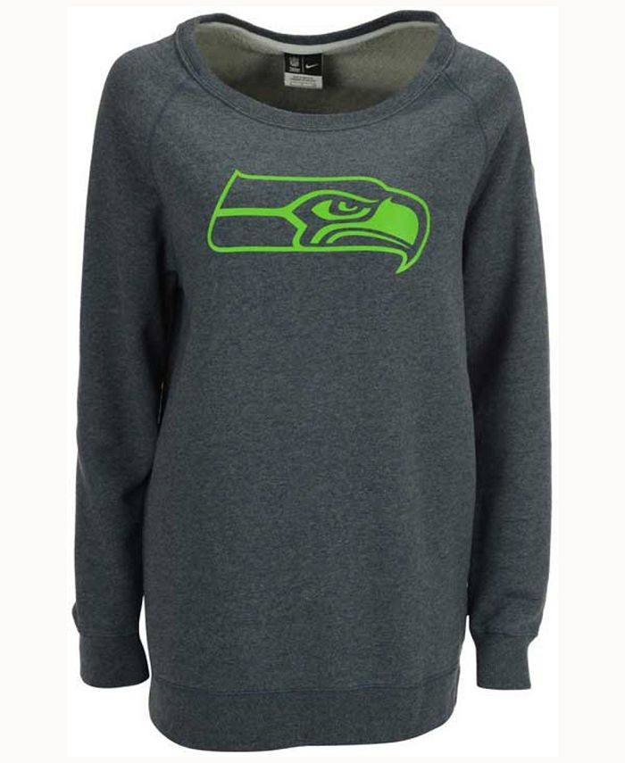 Nike Women's Seattle Seahawks Champ Drive Crew Sweatshirt - Macy's