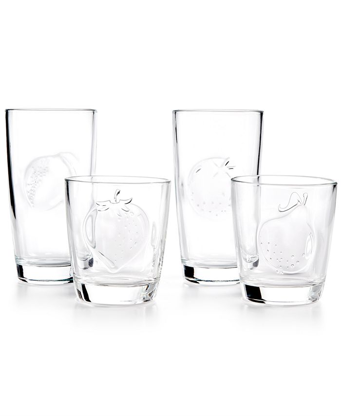 Longchamp Luminarc Assorted Fruits 8-Pc. Glassware Set - Macy's