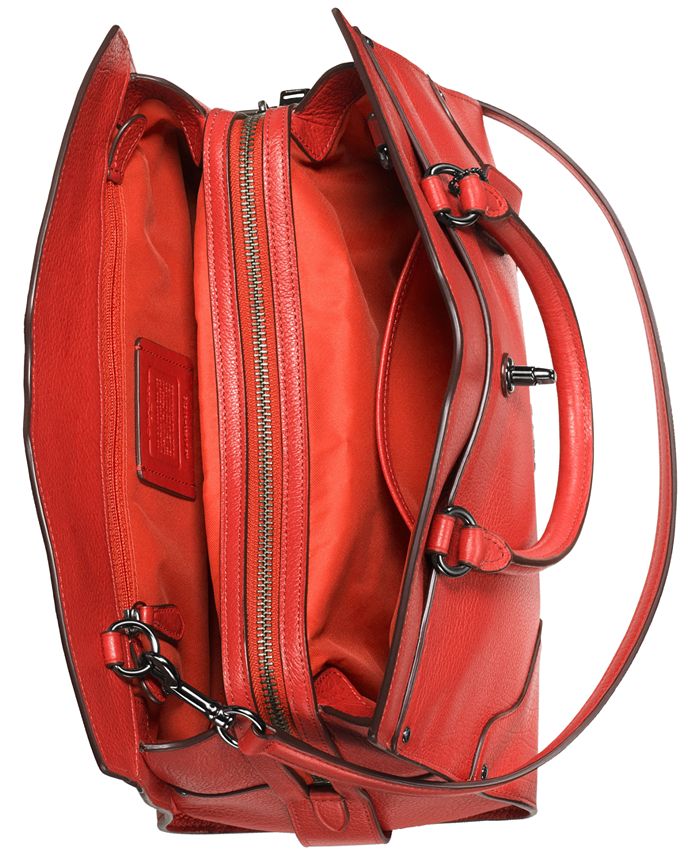 COACH Mercer Satchel 30 in Grain Leather - Macy's