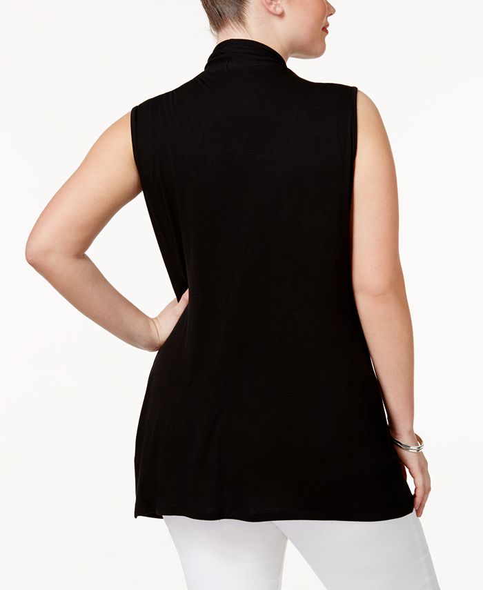 Belldini Plus Size Braided Vest - Macy's