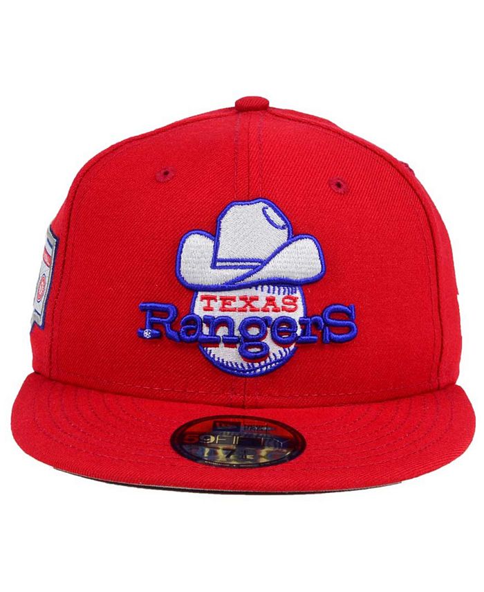 New Era Texas Rangers Banner Patch 59FIFTY Cap - Macy's