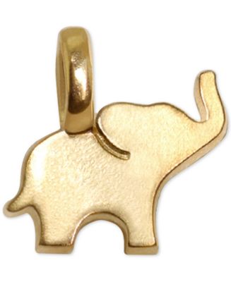 Alex Woo Mini Elephant Pendant in 14k Gold - Macy's