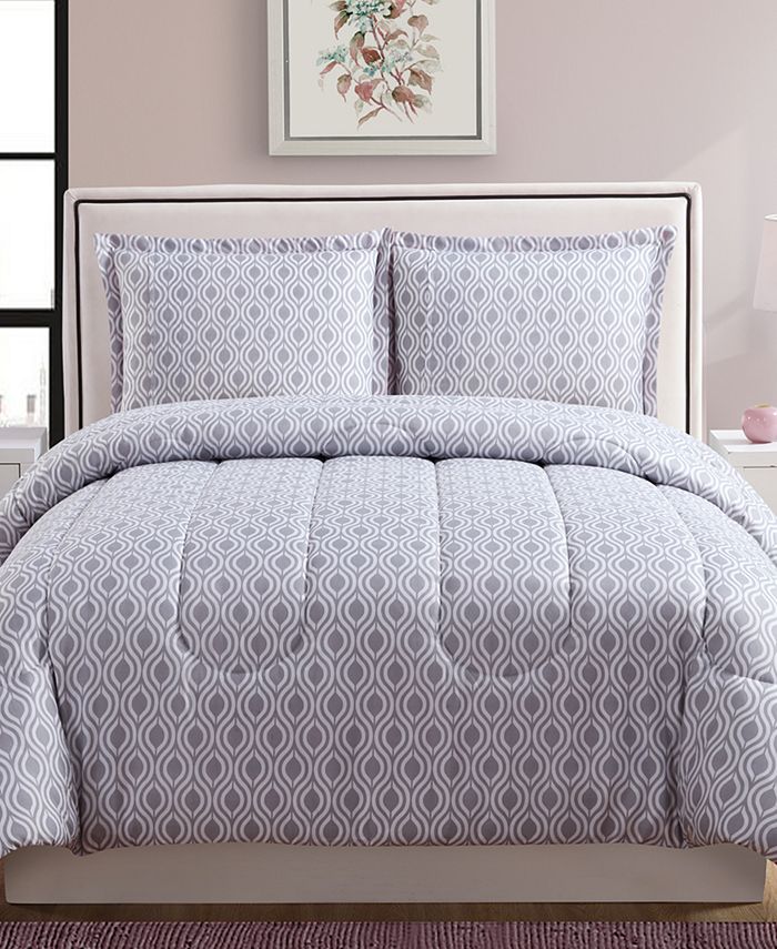 Ellison First Asia Maddox Reversible 3-Piece Full/Queen Comforter Set ...