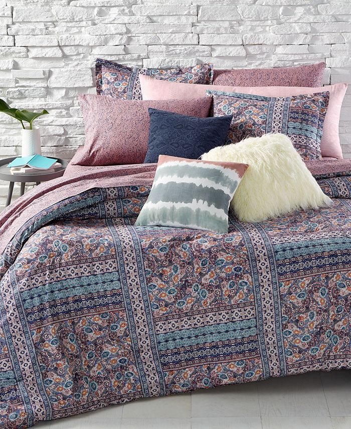 BCBGeneration Batik Floral Full/Queen Comforter Set - Macy's
