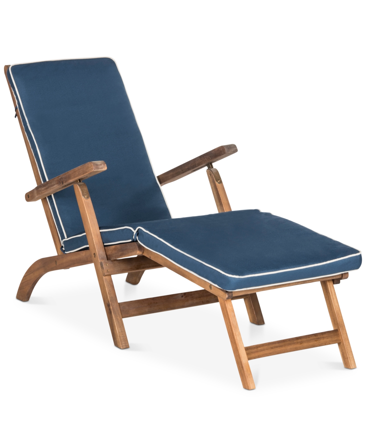 Click here for Holmen Outdoor Lounge Chair - Teak Brown/Navy prices