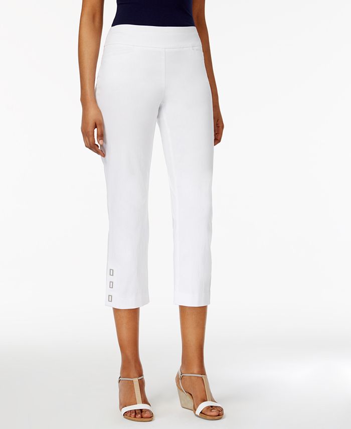 JM Collection Petite Pull-On Capris, Created for Macy's - Macy's