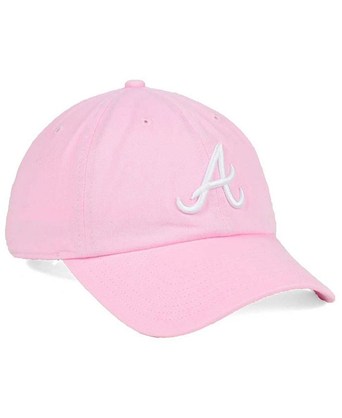 '47 Brand Women's Atlanta Braves Pink/White Clean Up Cap & Reviews ...