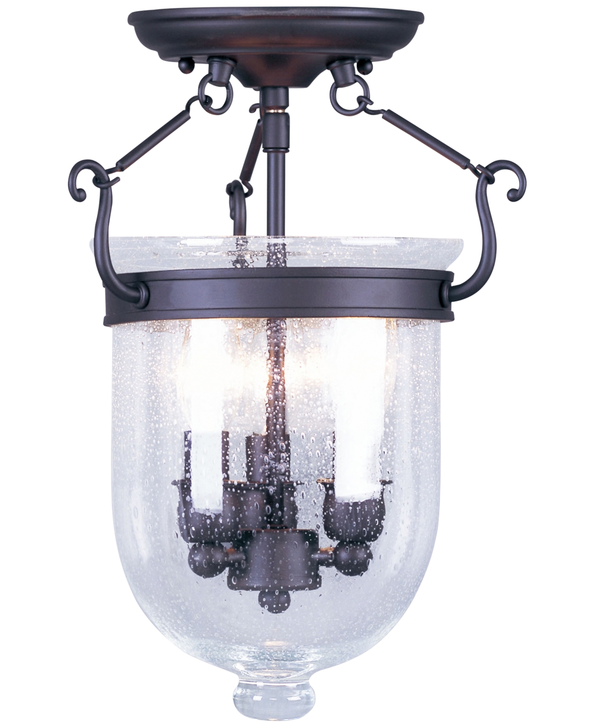 Click here for Livex Jefferson Semi Flush - Bronze prices