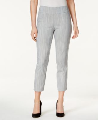 Alfani Petite Striped Capri Pants, Created for Macy's - Macy's