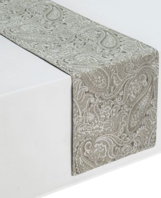 Waterford Esmeralda Taupe 72" Table Runner - Macy's