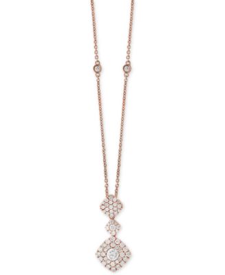 EFFY Collection Pavé Rose by EFFY® Diamond Pendant Necklace (1 ct. t.w ...