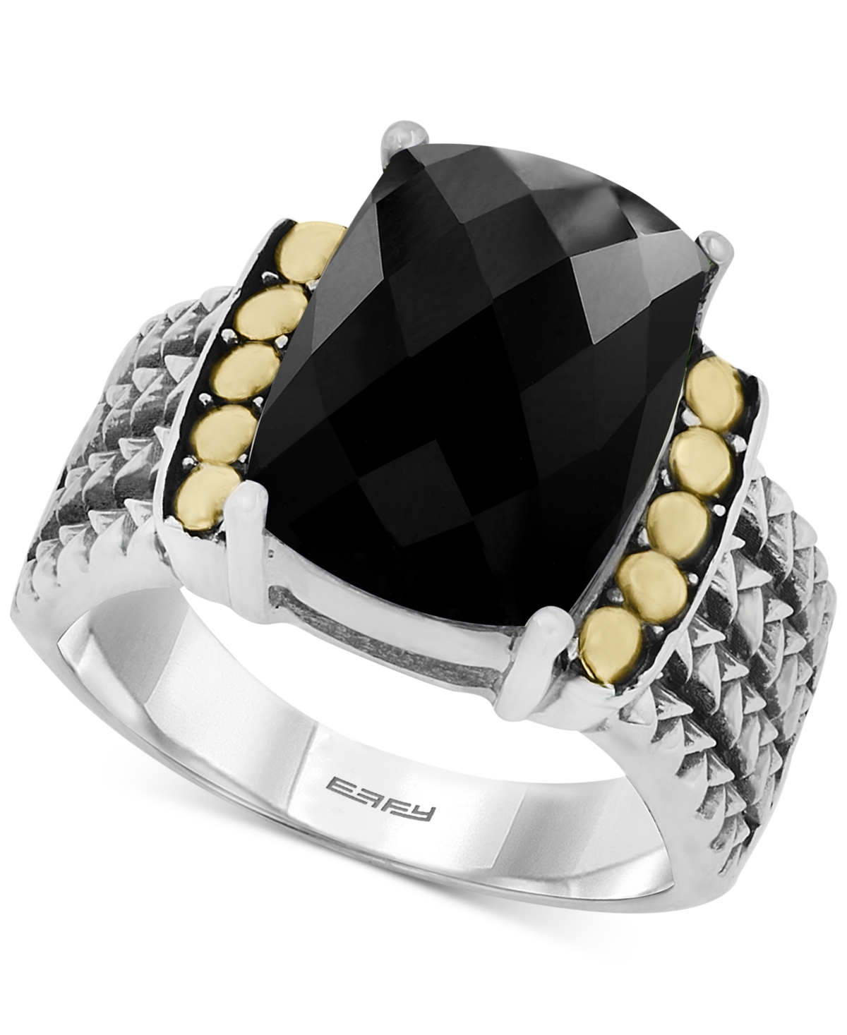 Click here for Eclipse by Effy Onyx Statement Ring in Sterling Si... prices