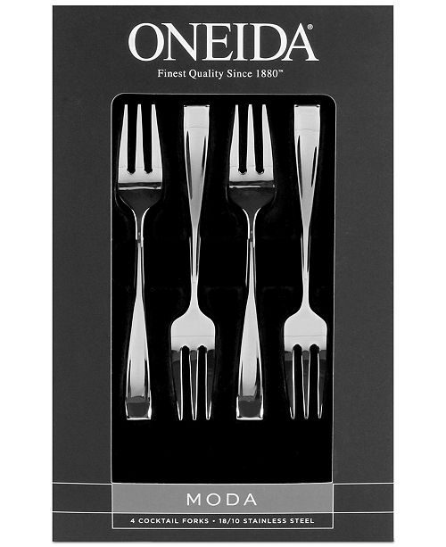 Oneida Moda 4-Pc. Cocktail Fork Set & Reviews - Flatware - Dining - Macy's